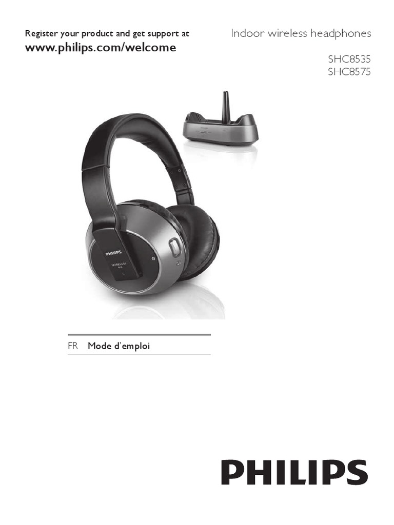 Casque Sans Fil Philips SHC 8535 | PDF