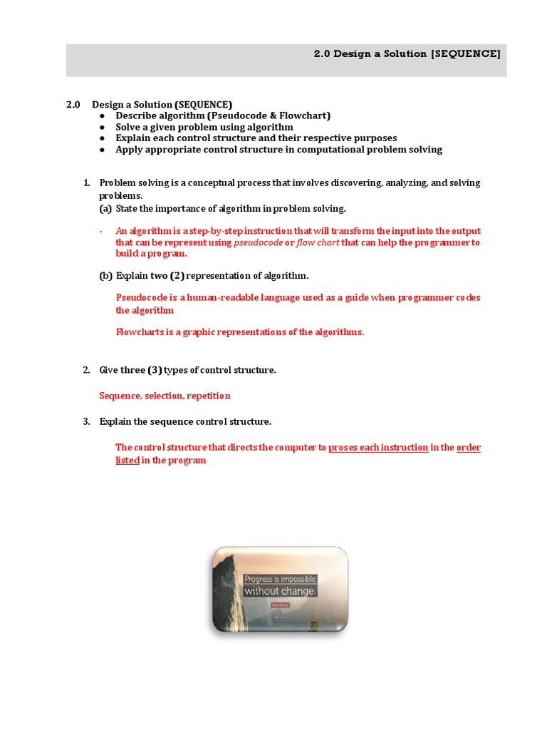 Tutorial Book Scheme Topic 2 Sequence (pg.4-pg32) | PDF | Algorithms