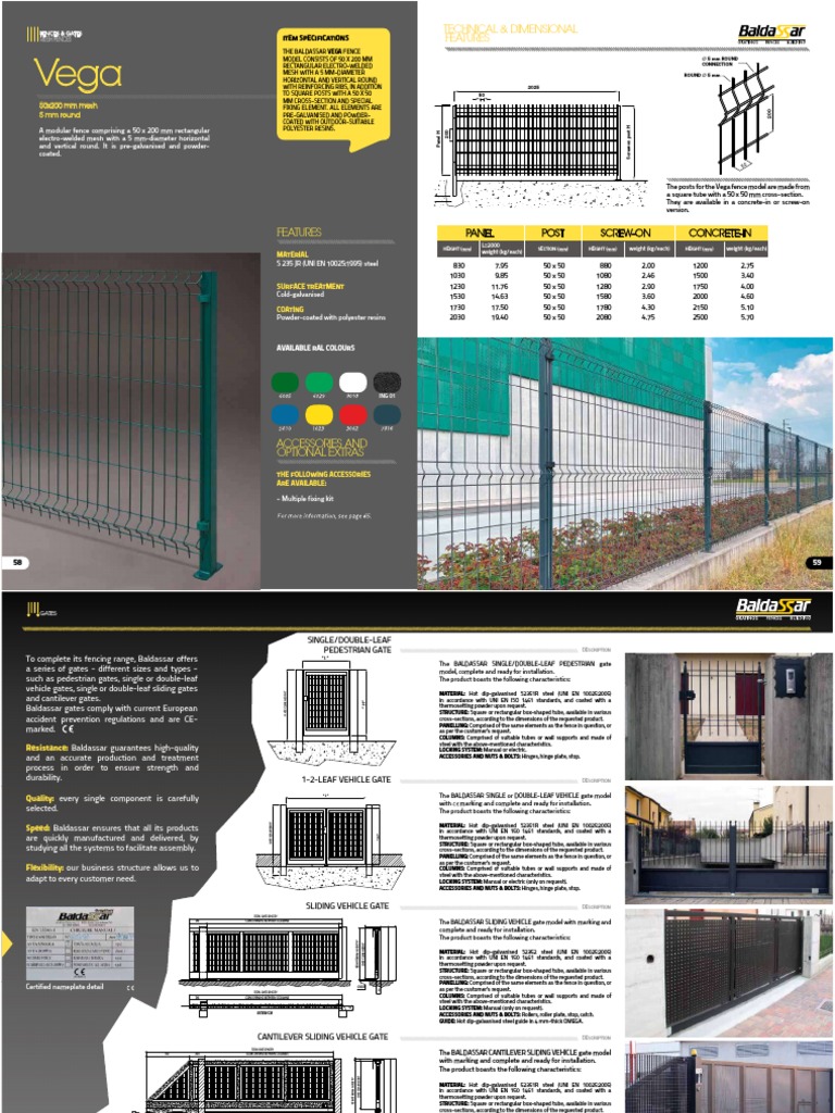 Fences | PDF | Civil Engineering | Manufactured Goods