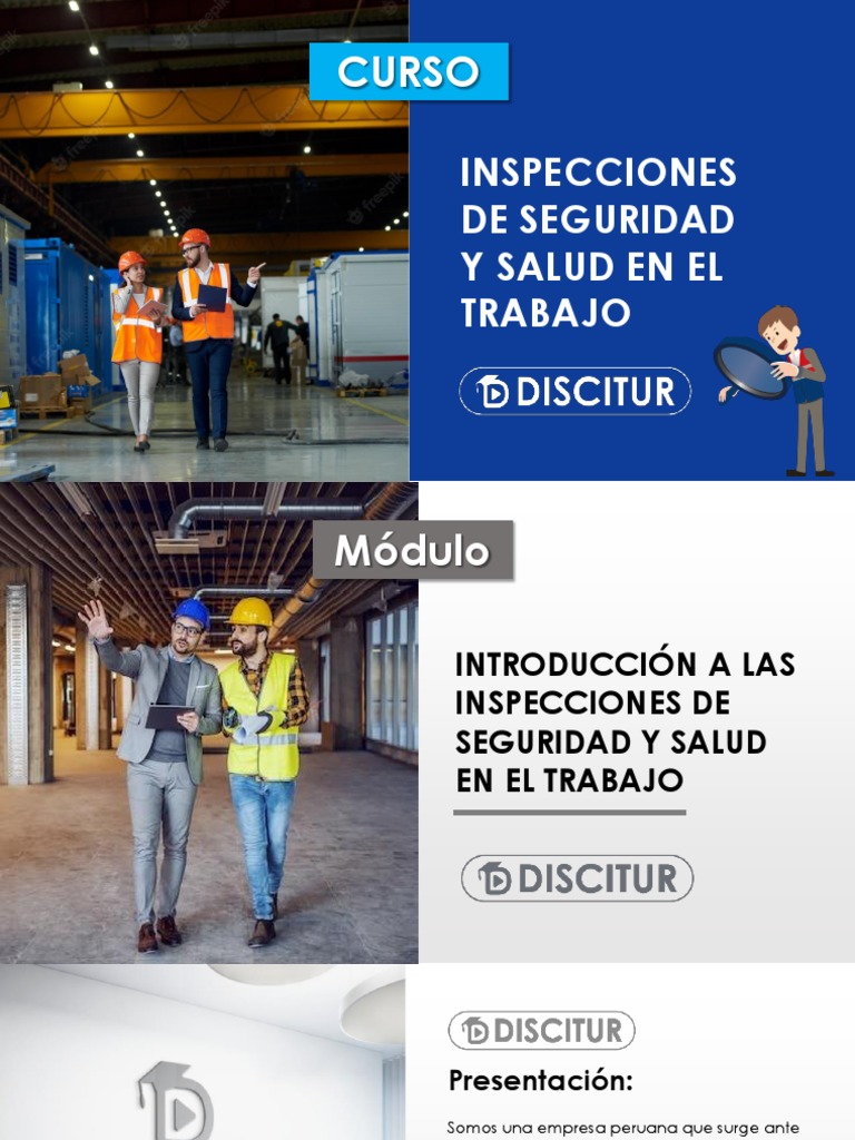 Inspecciones de SST - Introduccion Discitur | PDF