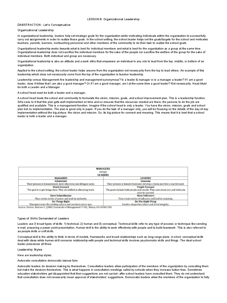 Module 3 - Lesson 8 - Abstraction | PDF | Leadership | Cognition