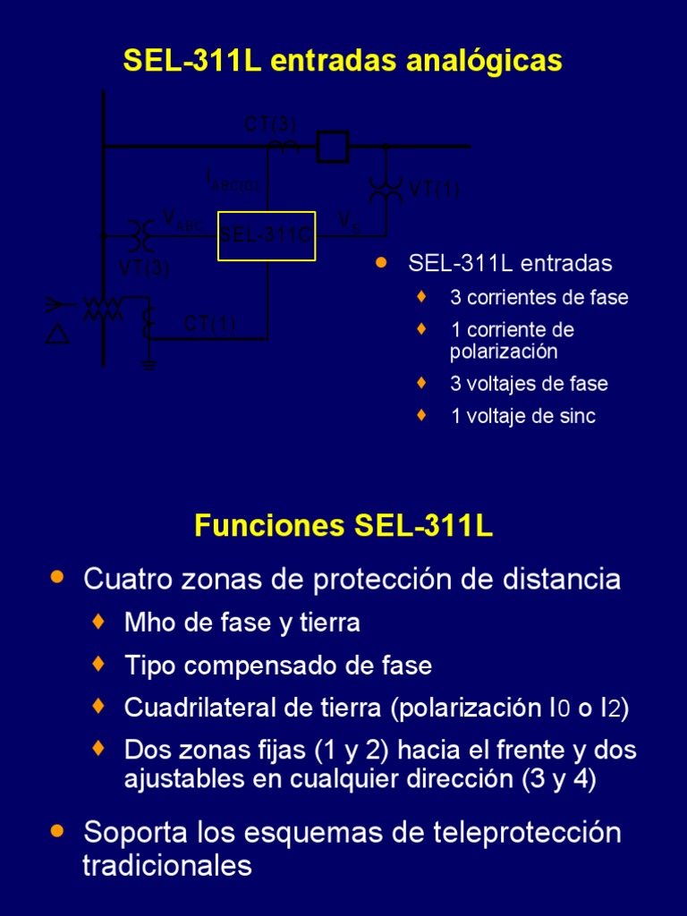 Funciones del Relevador SEL-311L | PDF | Ingeniería en ...