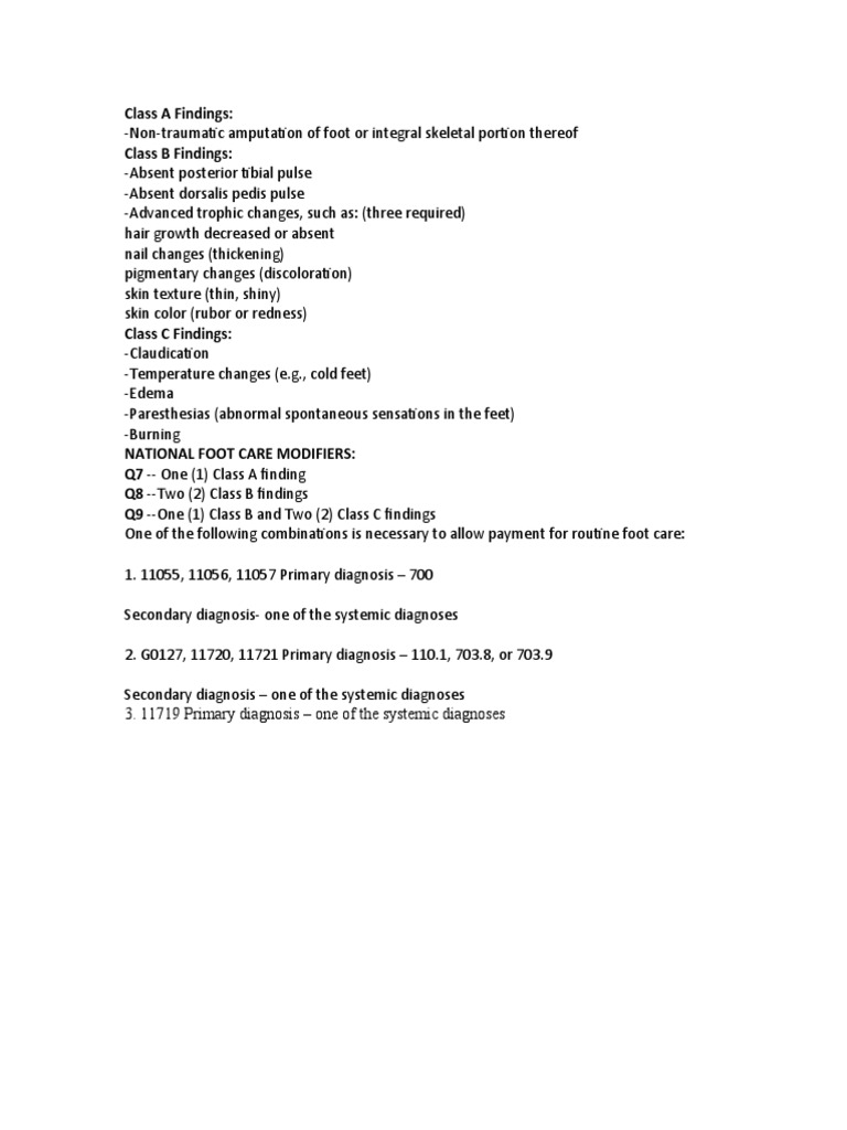 Class A Findings | PDF