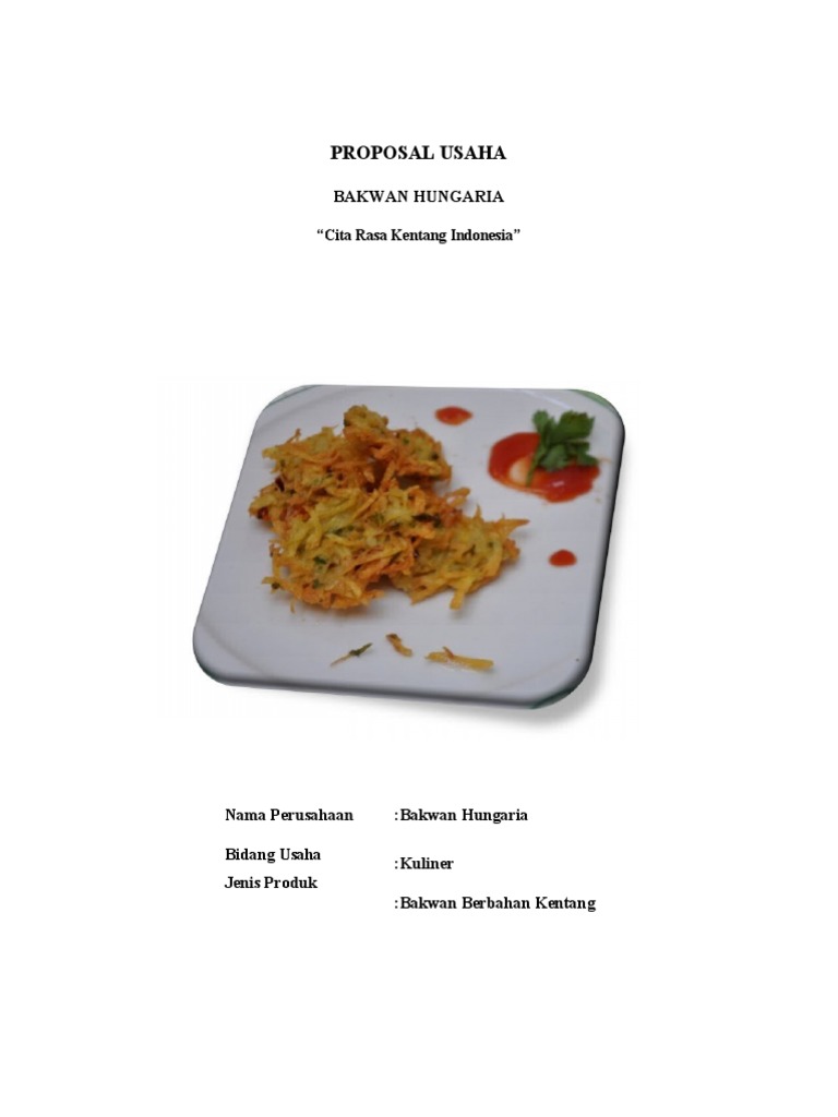 Proposal Usaha 2c Tpe | PDF