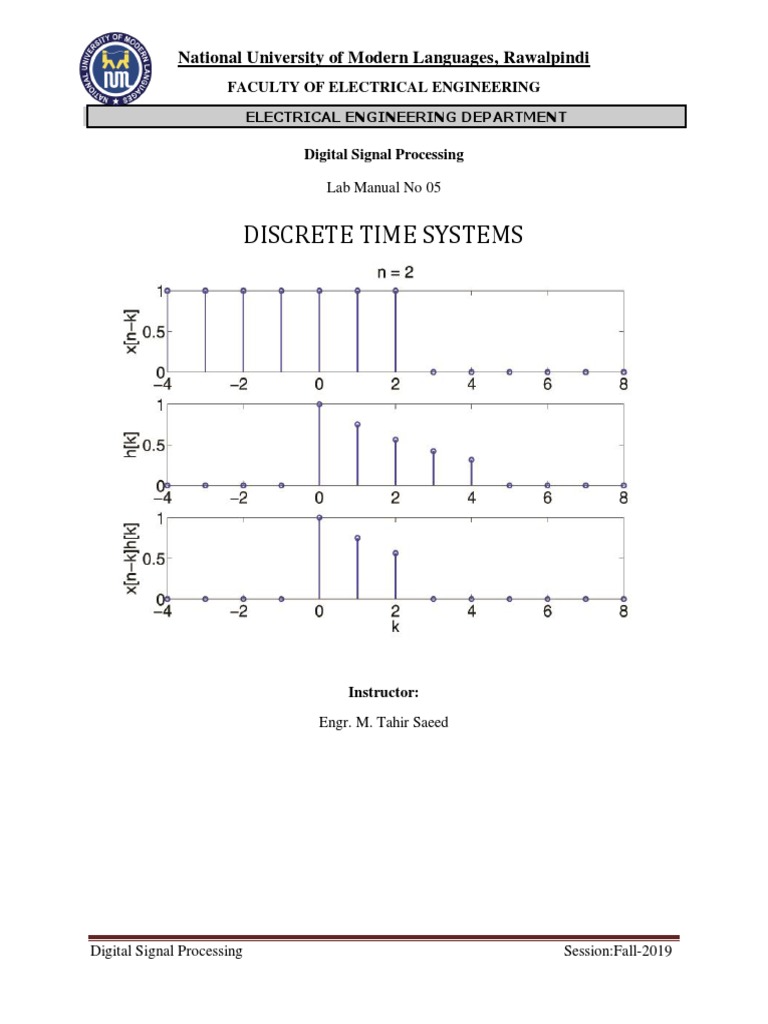 DSP Lab#05 | PDF | Electrical Engineering | Electricity