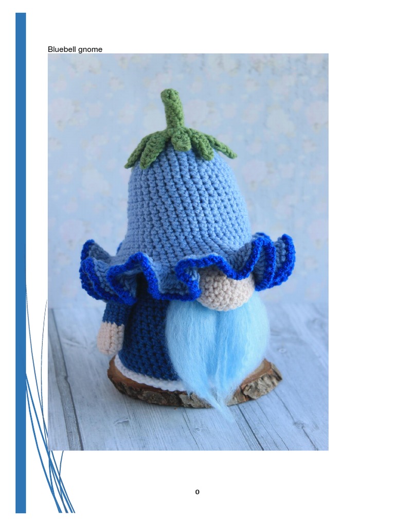 Bluebell Gnome | PDF | Crochet | Textile Arts