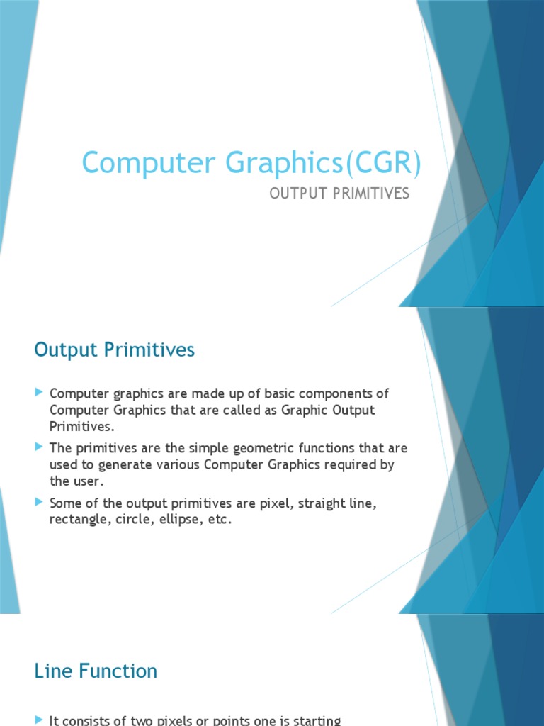 Computer Graphics (CGR) | PDF | Ellipse | Circle