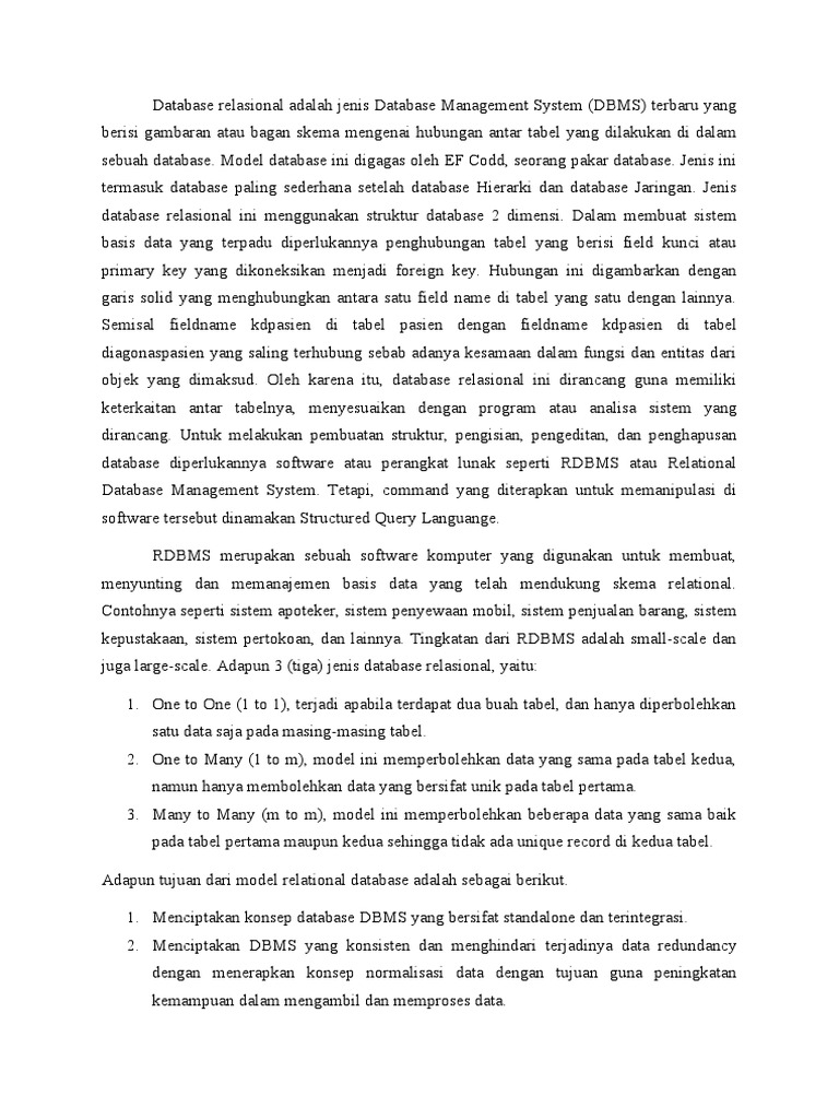 Database Relasional | PDF