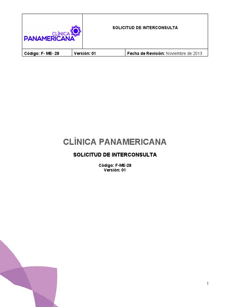Guía para Solicitud de Interconsulta | PDF | Evidencia basada en ...