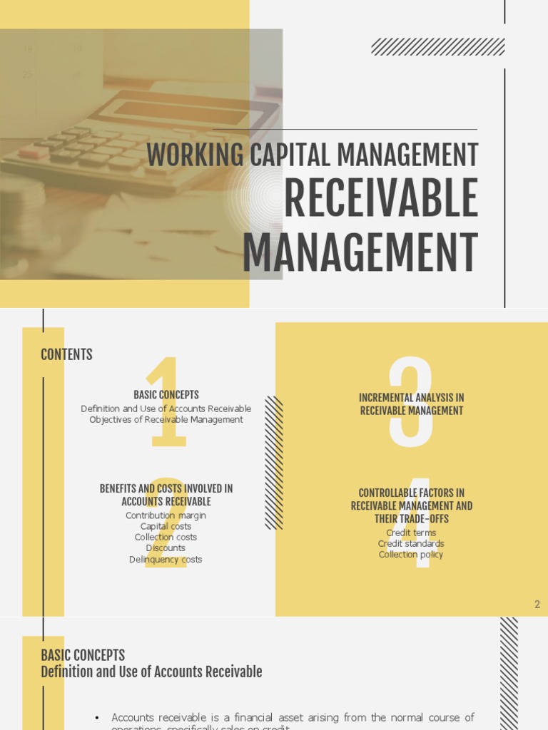 Handout. WCM - Receivable Management | PDF | Credit | Finance & Money ...