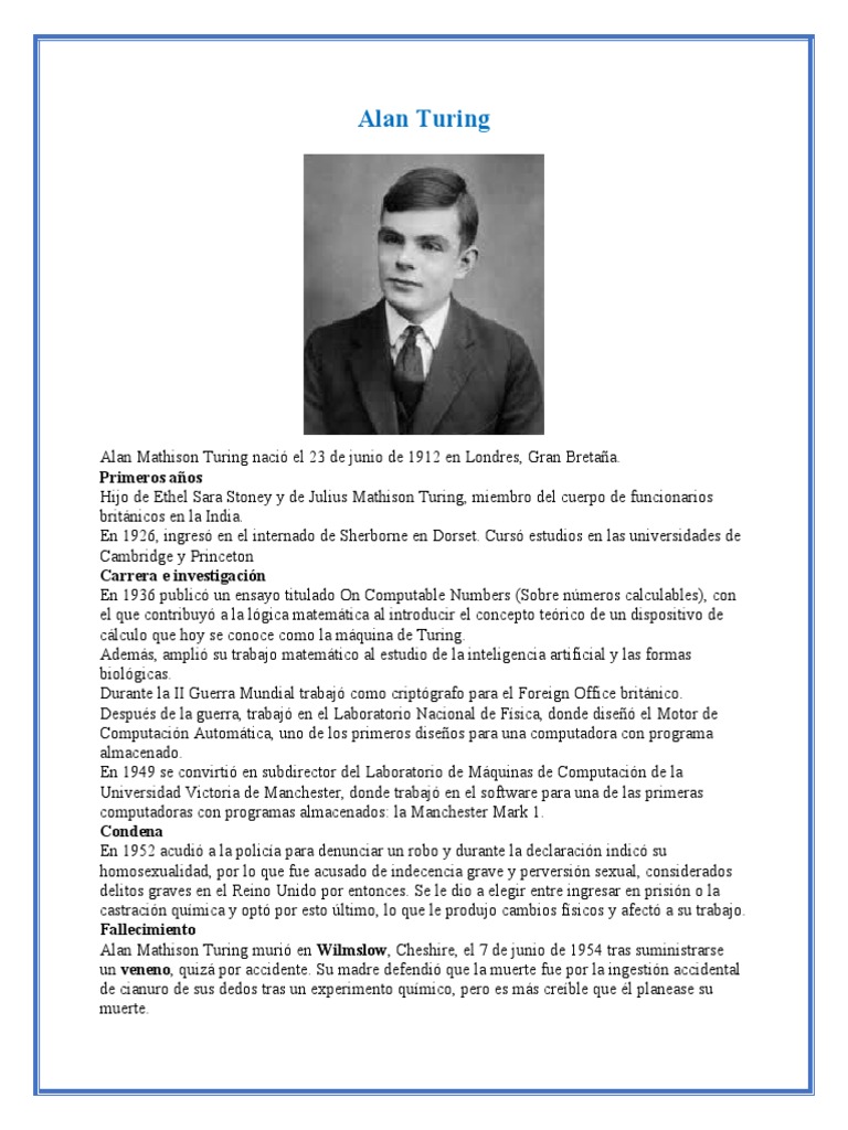 Alan Turing | PDF