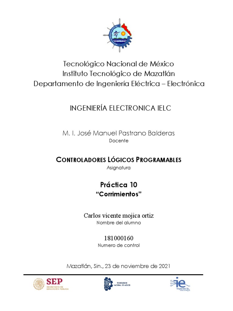 Controladores Lógicos Programables Pratica 10 Pdf Controlador Lógico Programable Electrónica