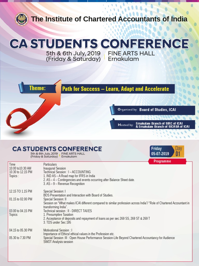 CA Students Two Day Conference | PDF | Business | Economies