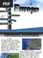Slepá Mapa Povrch A Vodstvo Európy | PDF