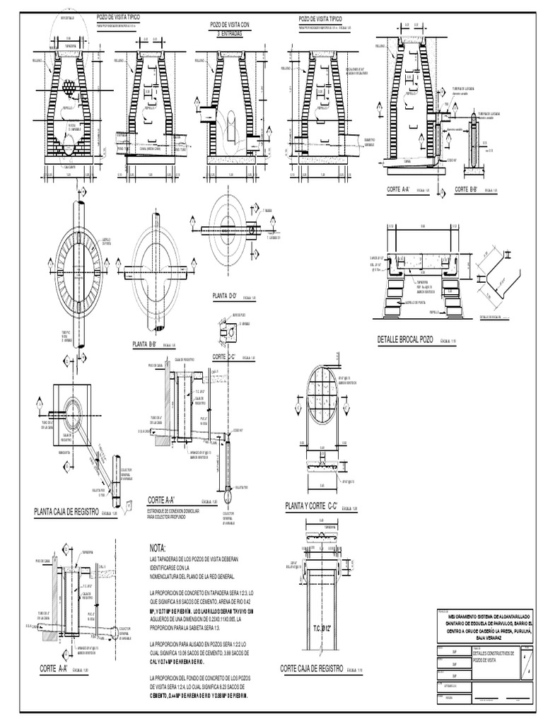 Detalle Pozo de Visita | PDF