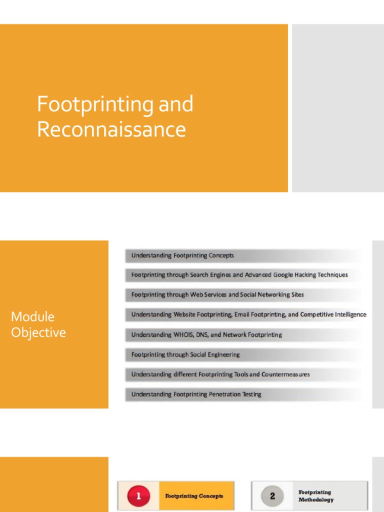 Footprinting & Reconnaissance Guide | PDF | Domain Name | Computer Network