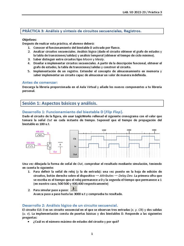 Análisis de Circuitos Secuenciales | PDF | Tecnología de información y comunicaciones ...