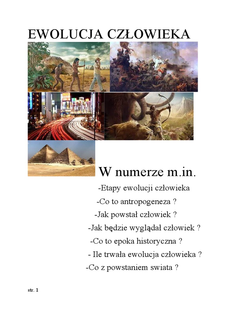 Ewolucja Człowieka | PDF