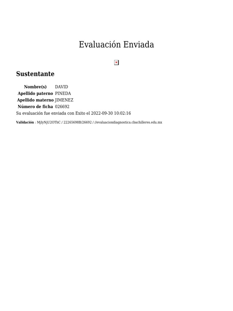 Evaluacion MJ My NDM | PDF