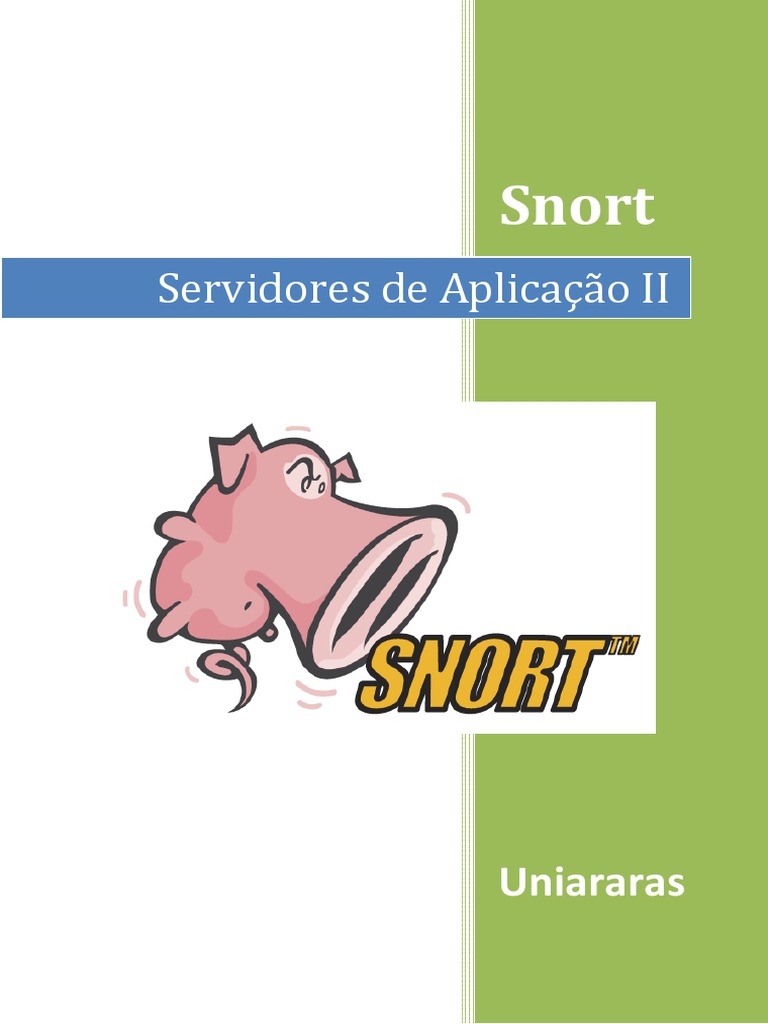 Snort - Tutorial | PDF | Protocolo de transferência de arquivos | Protocolo de controle de ...