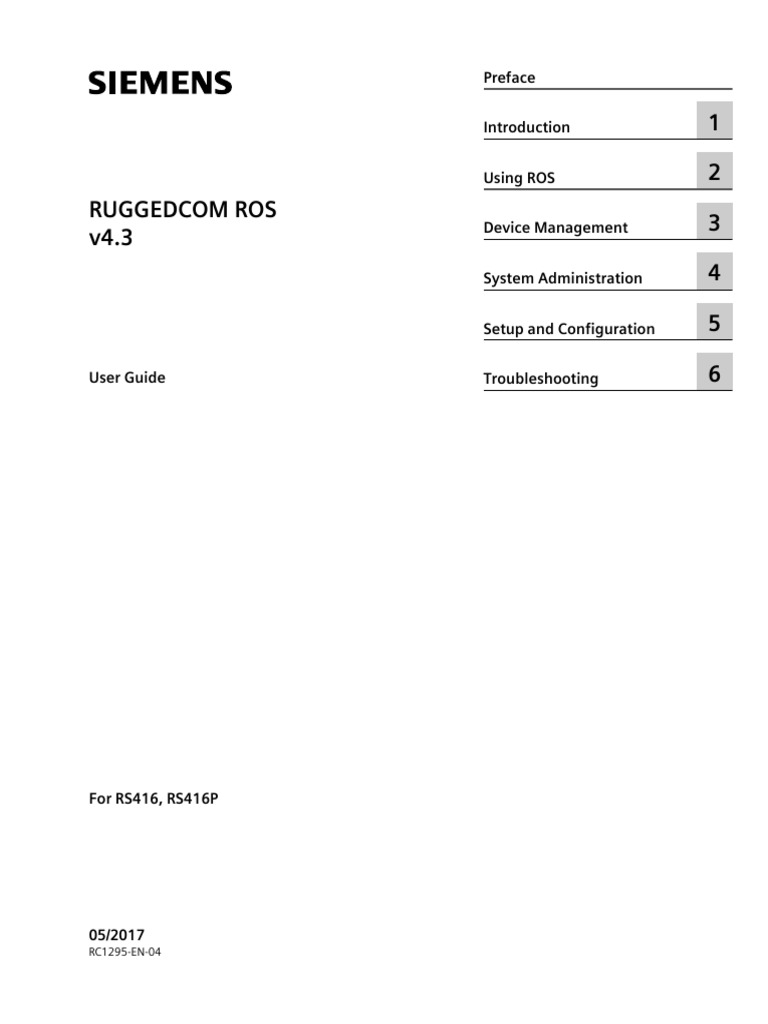 Ros v4.3 Rs416 User-Guide en | PDF | Computer Architecture | Computer Data