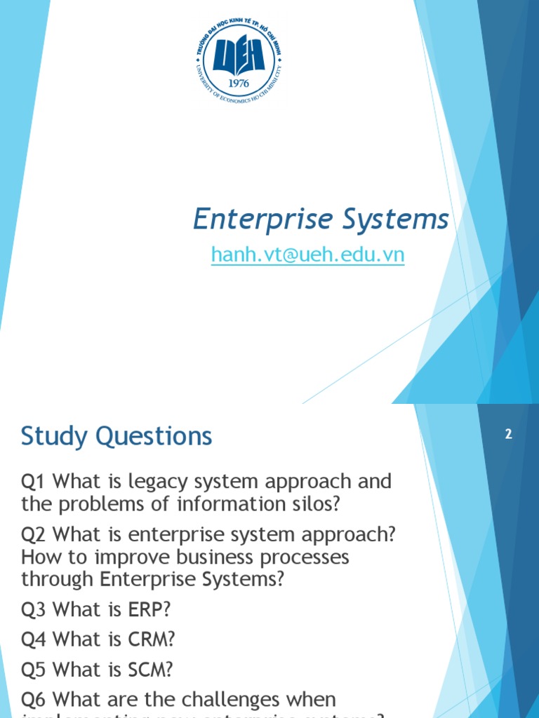 6 Enterprise Systems | PDF | Enterprise Resource Planning | Supply Chain