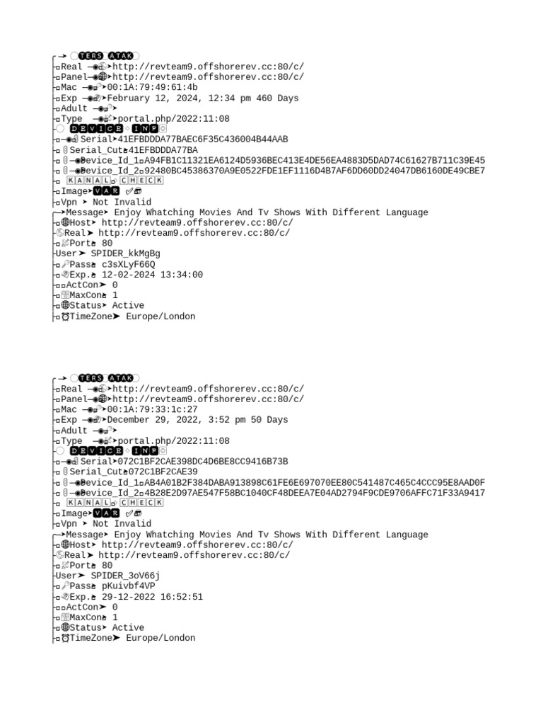 Iptv Dial Shiro HH | PDF