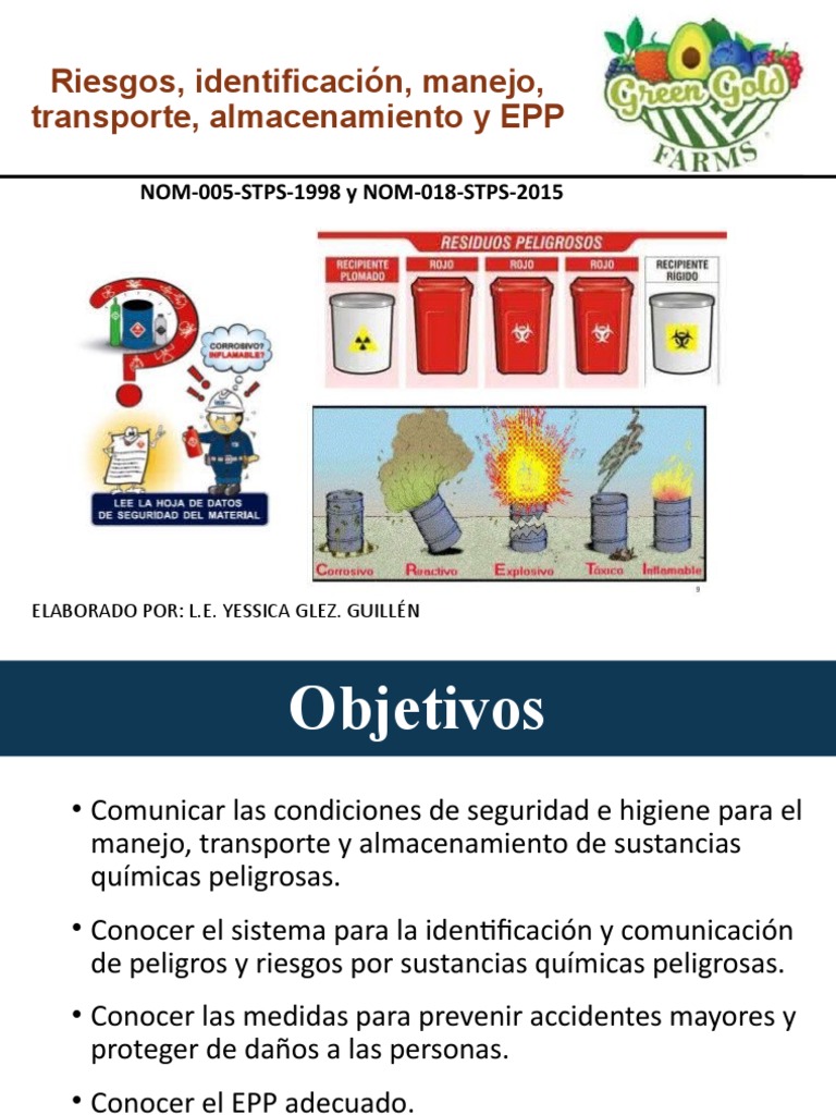 Manejo y Almacenamiento Sustancias Quimicas Peligrosas | PDF | Química | Materiales