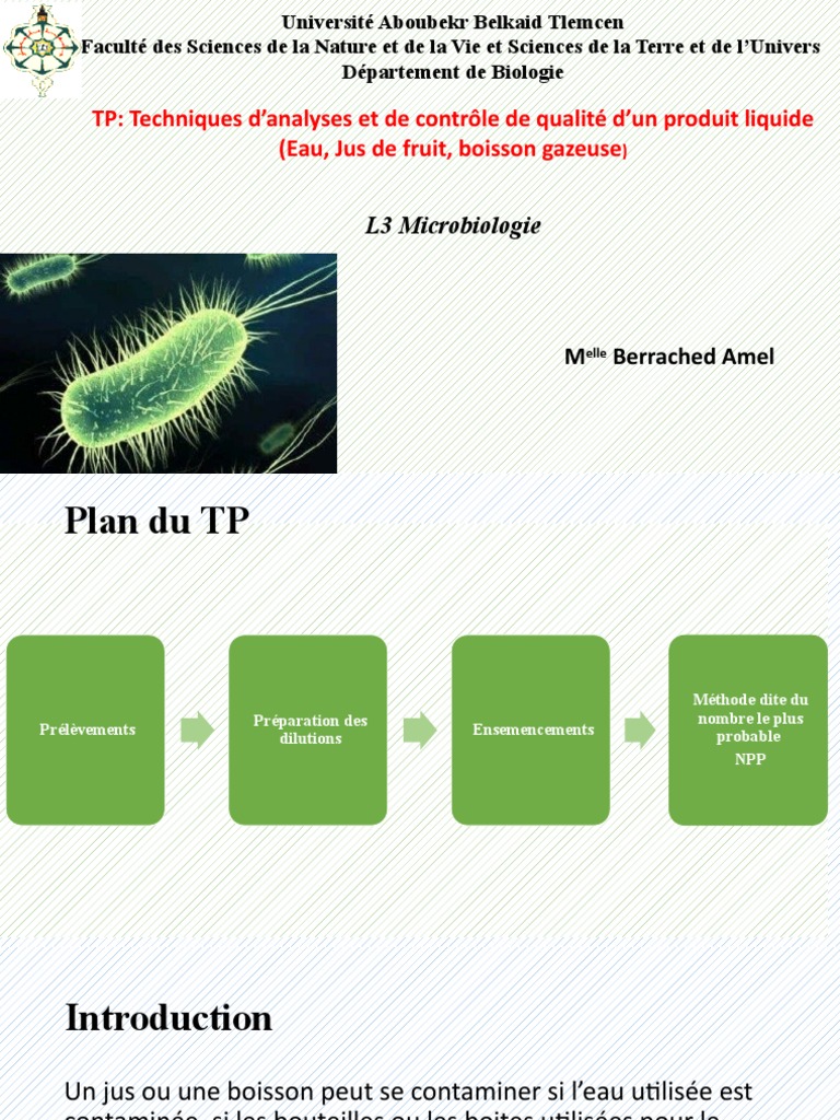 TP-3-L3 | PDF | Microbiologie | Salmonelle
