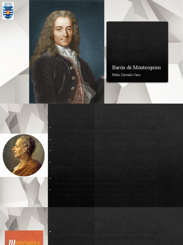 Biografía Montesquieu | PDF | Montesquieu | Gobierno