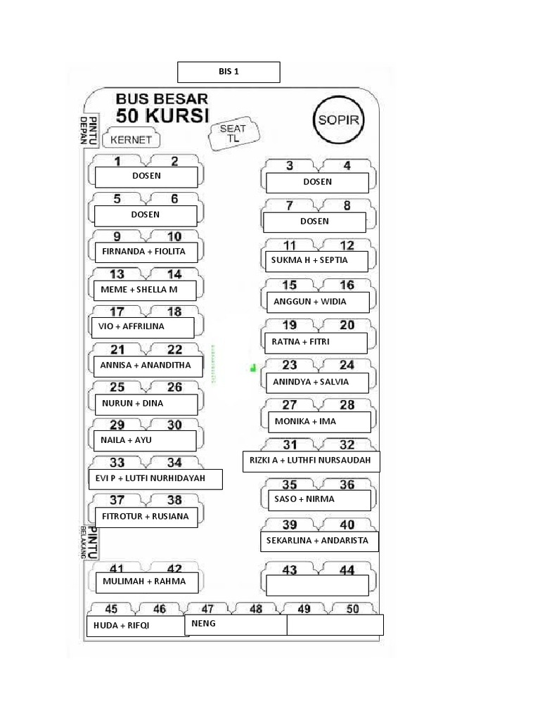Tempat Duduk Bis | PDF