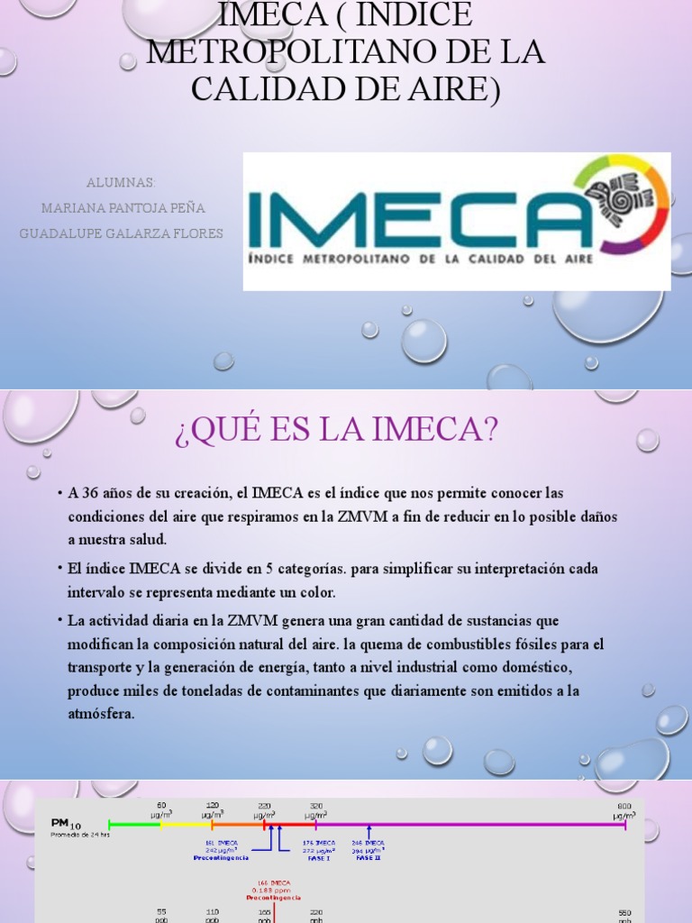 IMECA | PDF | La contaminación del aire | Contaminación