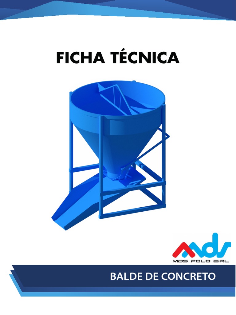Balde de Concreto: Ficha Técnica y Usos | PDF