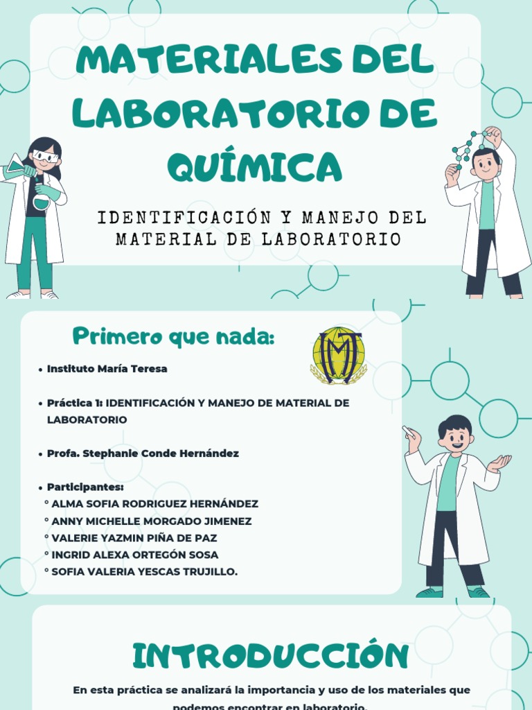Materiales Esenciales de Laboratorio Químico | PDF | Lentes | Laboratorios
