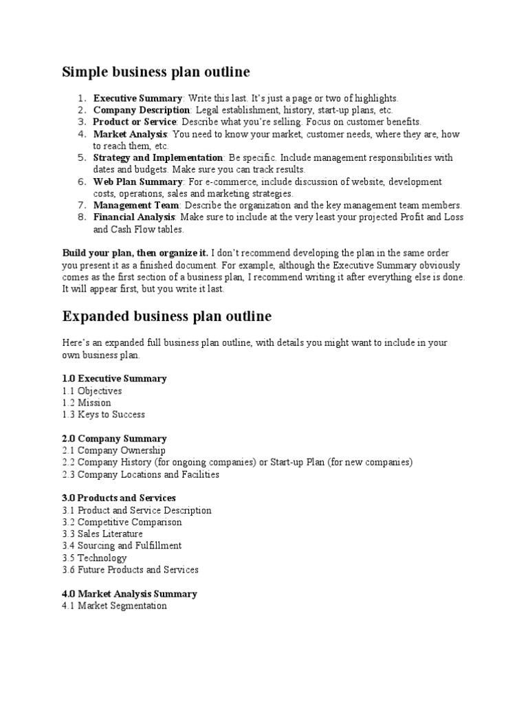 Business Plan Outline for Apparel Store | PDF | Strategic Management ...