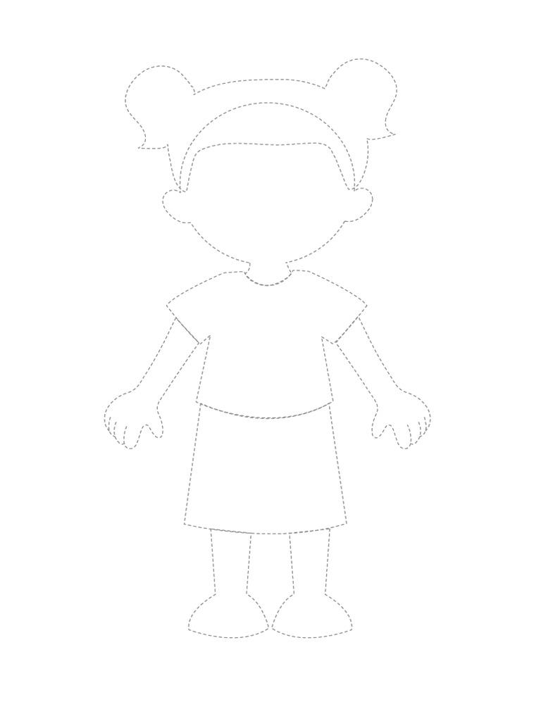 My Body Worksheet Girl A4 | PDF