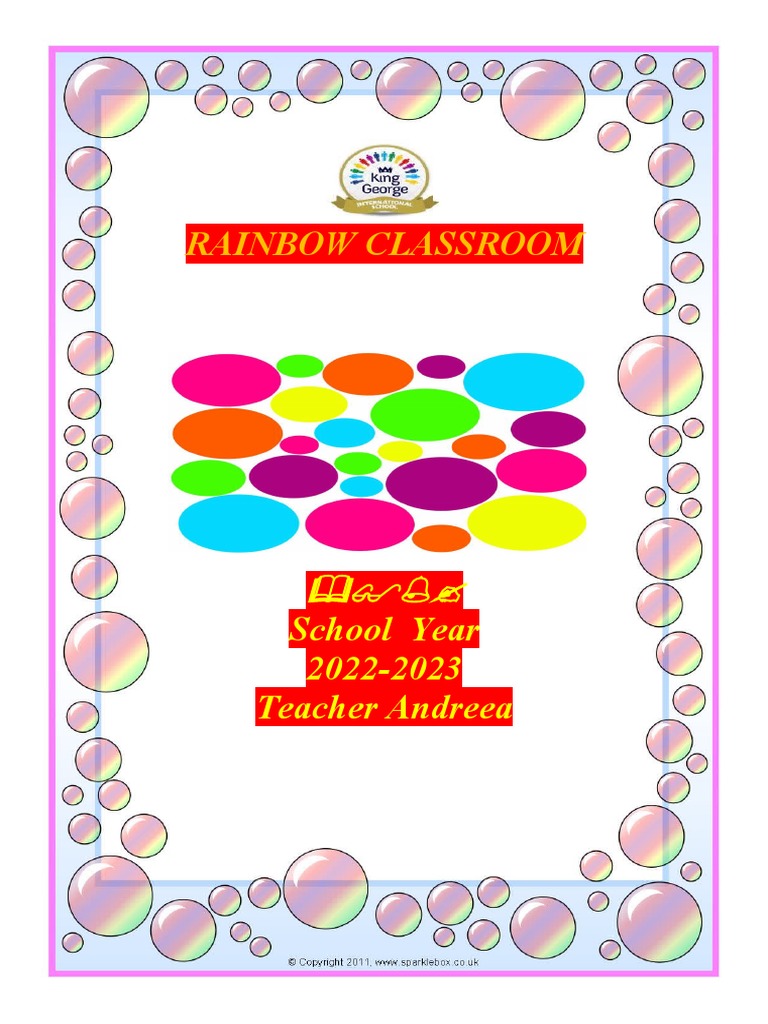 Dots Weekly Lesson Plan Rainbow Classroom Teacher Andreea | PDF