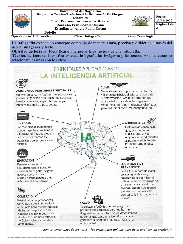 Infografía Inteligencia Artificial 1 | PDF | Inteligencia artificial | Inteligencia (IA) y semántica