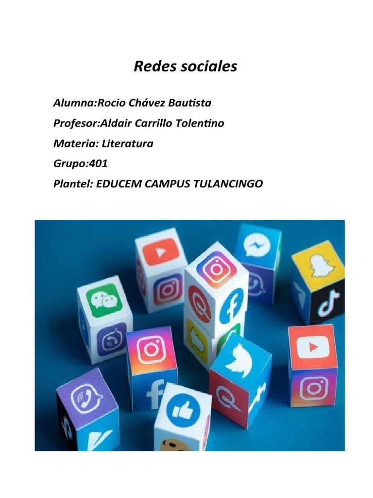 Ensayo de Las Redes Sociales | PDF | Red social | Servicio de redes ...