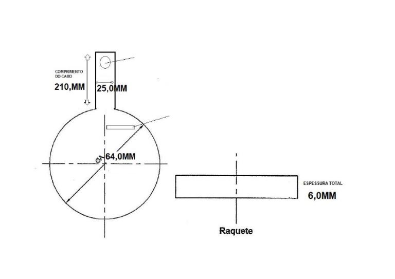Raquete 150LBS N120 1pol Corte | PDF