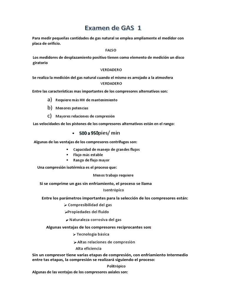 Conceptos básicos sobre medición y transporte de gas natural | PDF ...