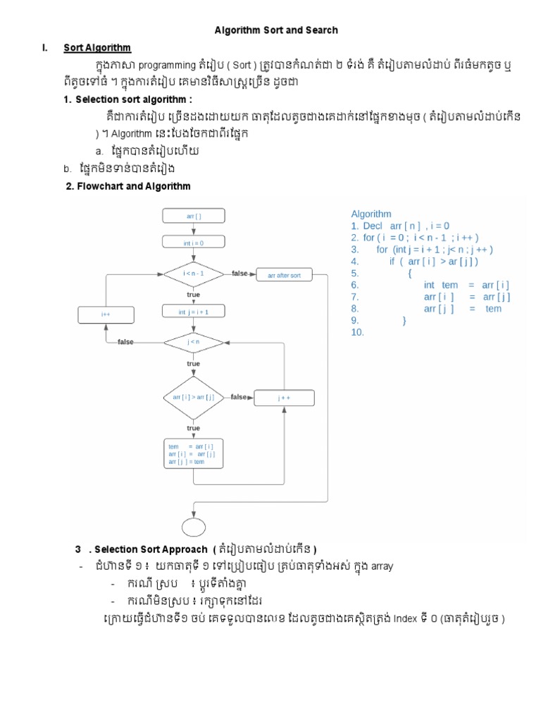 Algorithm Sort and Search | PDF