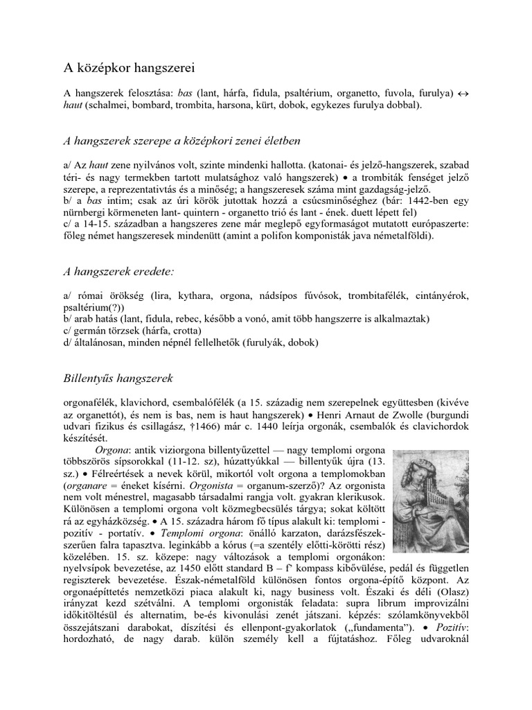 11 Kozepkori Hangszeres Zene | PDF