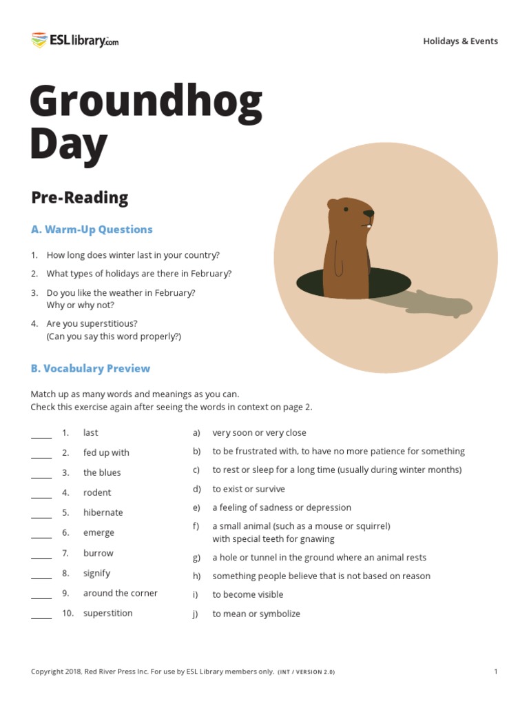 93 Groundhog-Day US Student | PDF