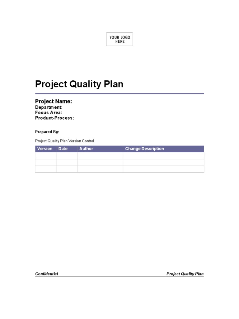 Project Quality Plan | PDF | Quality Assurance | Audit