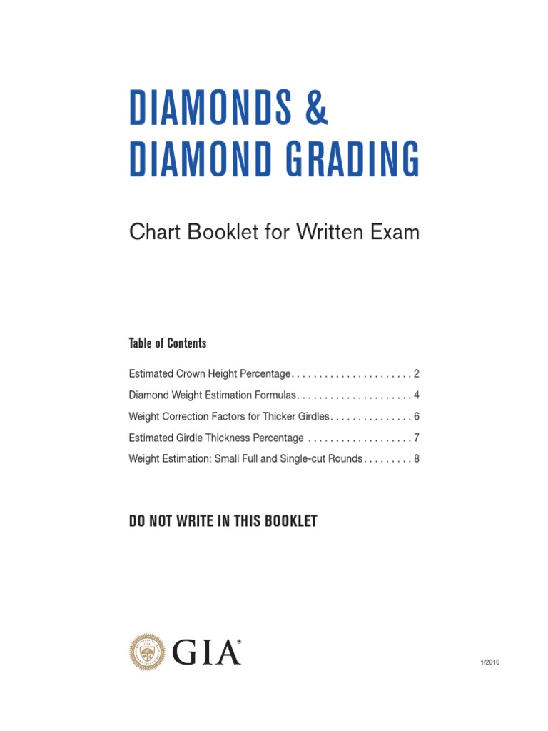 DDG Exam Chart Booklet 2016 | PDF | Native Element Minerals | Superhard ...