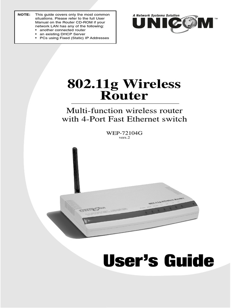 Wireless Router User Guide SEO | PDF | Wireless Lan | Ip Address