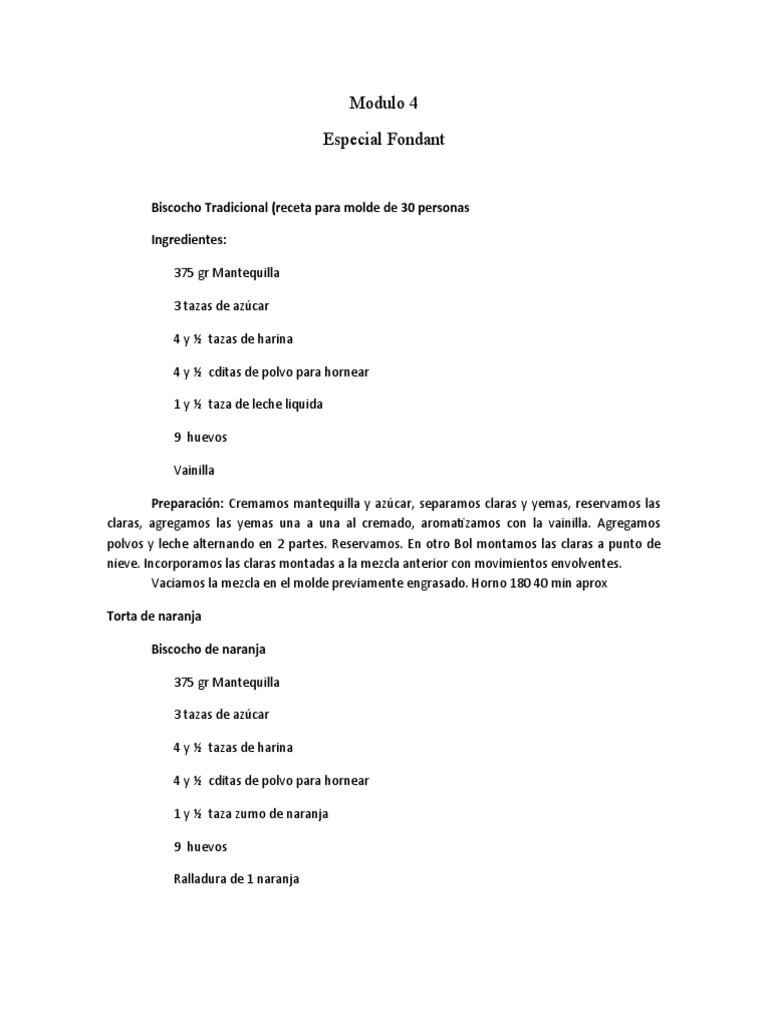 Guia Master Reposteria Modulo 4 Especial Fondant | PDF | Postres | Alimentos