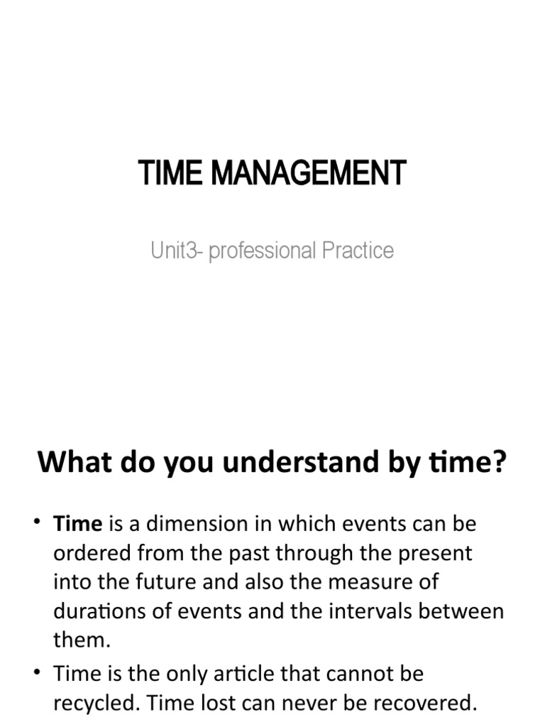 Time-Management Updated | Download Free PDF | Time Management ...
