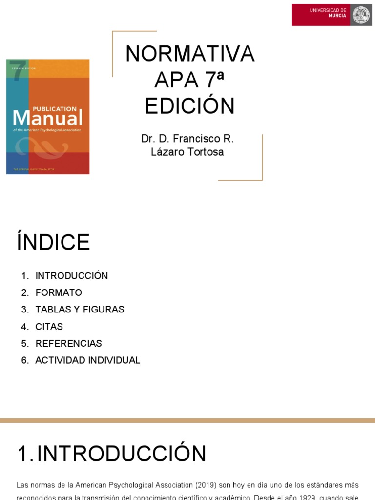Normativa Apa 7 Edición | PDF | Autor | Estilo apa